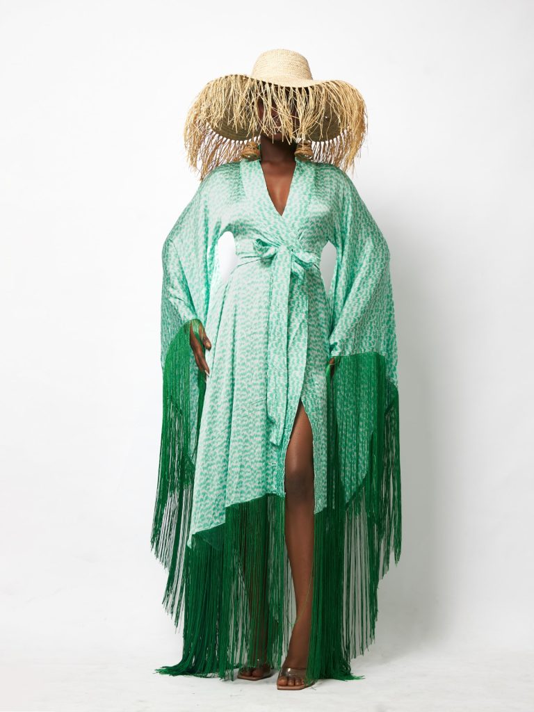 Green Fringe La Robe – TMO Women's Clothing